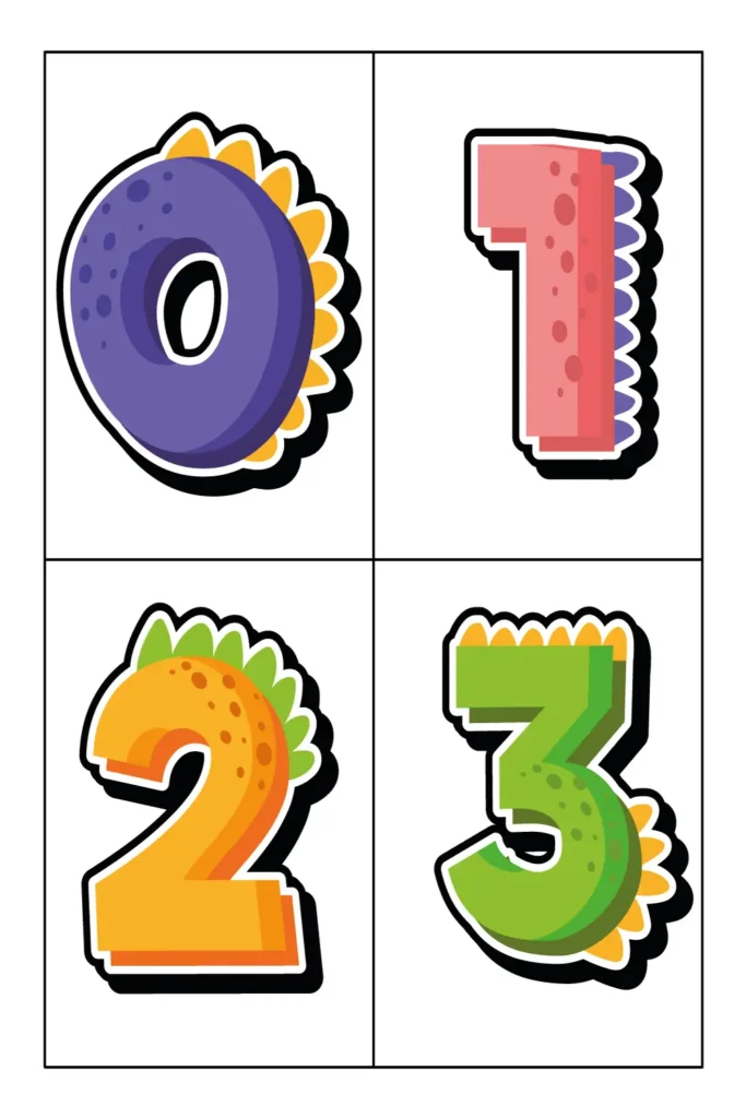 Free Printable Numbers PDF (0–9) – Download & Print Now
