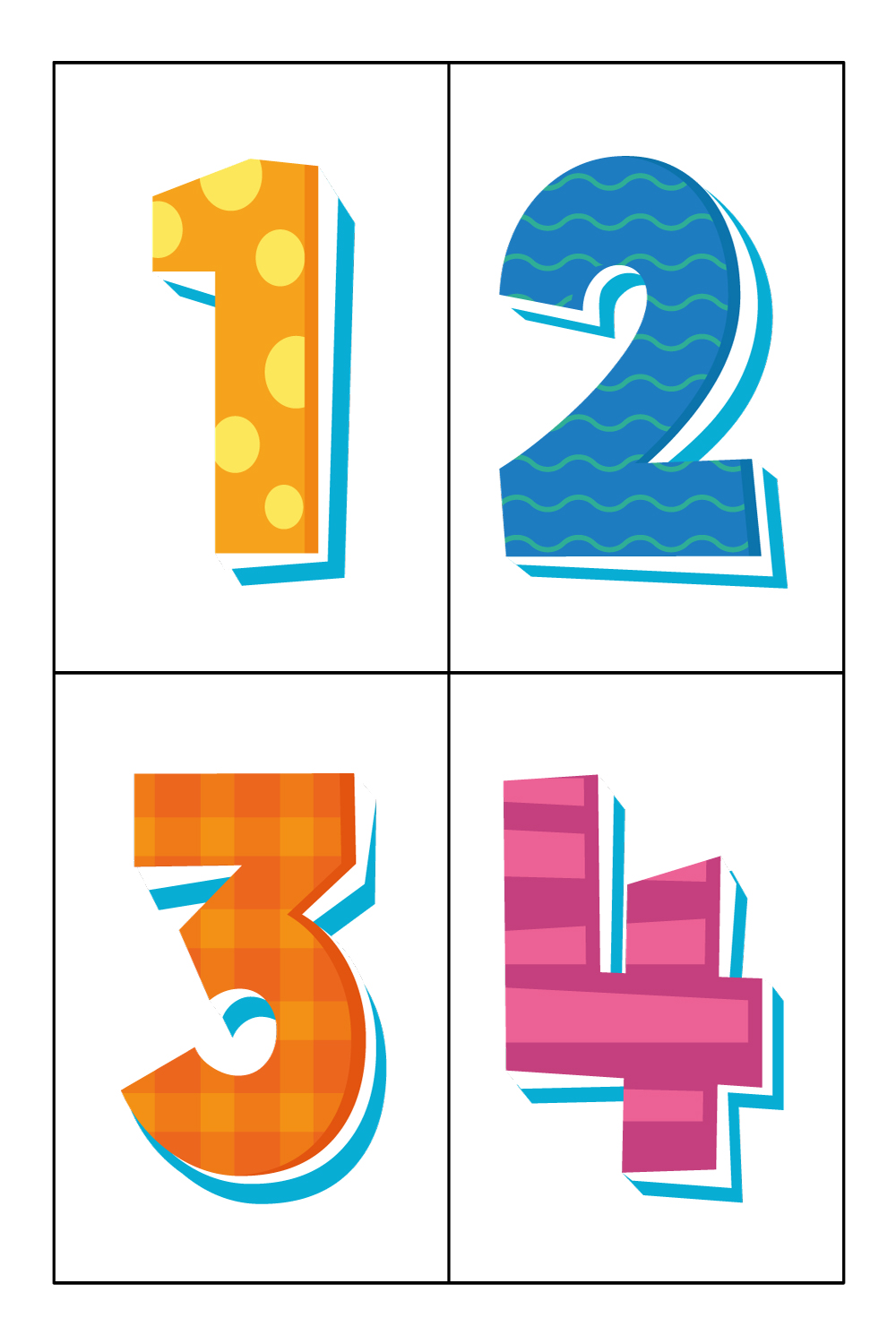 Free Printable Numbers PDF (0–9) – Download & Print Now