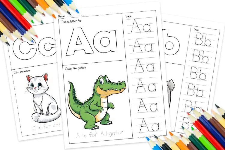 Free Alphabet Tracing Worksheets – Printable Letters to Trace